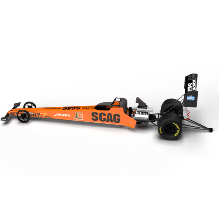 Top Fuel Drag Car 3D livery template model - Motorsport Graphics