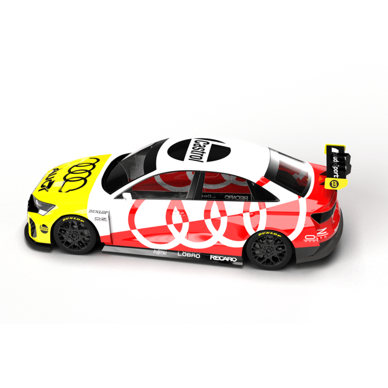TCR Audi RS3 2022 3D livery template model - Motorsport Graphics