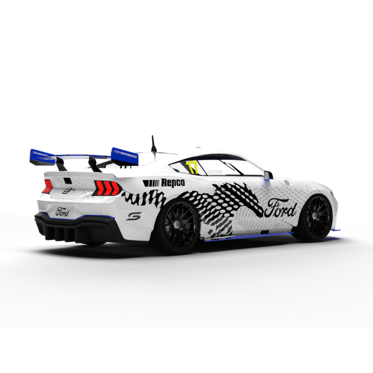V8SC Gen 3 Ford Mustang 3D livery template model - Motorsport Graphics