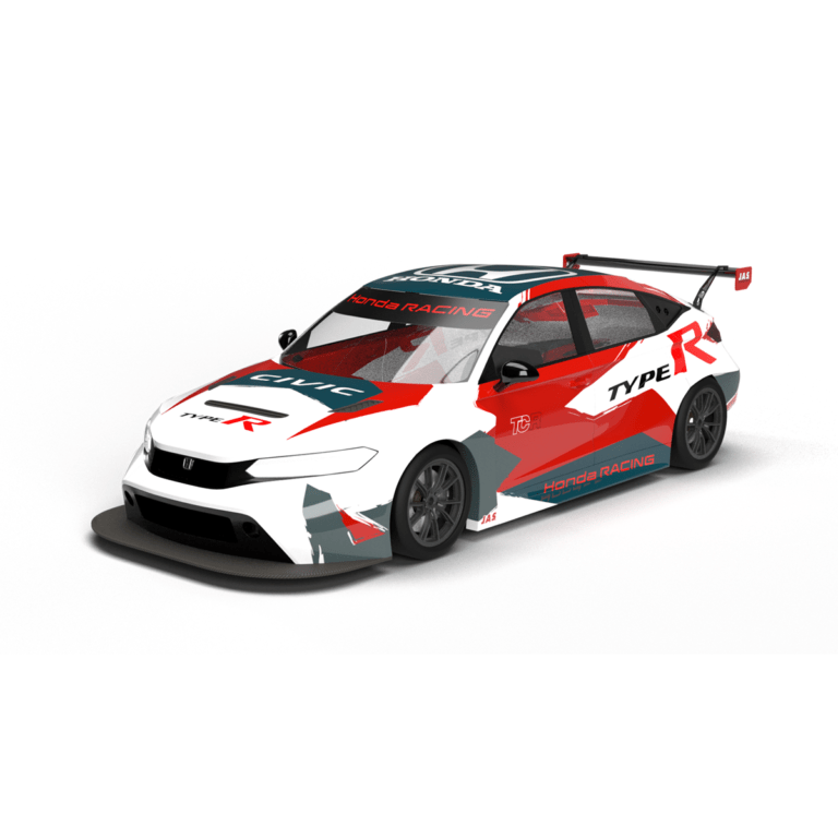TCR Honda Civic FL5 3D livery template model - Motorsport Graphics