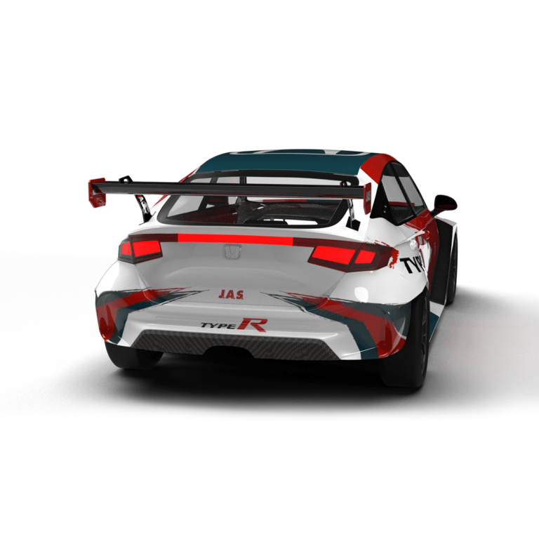 TCR Honda Civic FL5 3D livery template model - Motorsport Graphics