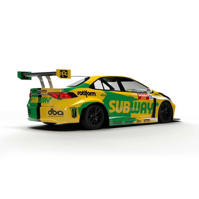 TCR Toyota Corolla GR Sport 3D livery template model - Motorsport Graphics