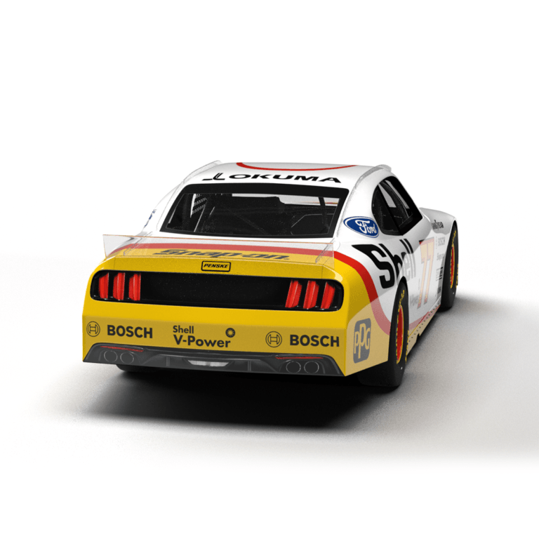 NASCAR Xfinity Ford Mustang 3D livery template model - Motorsport Graphics