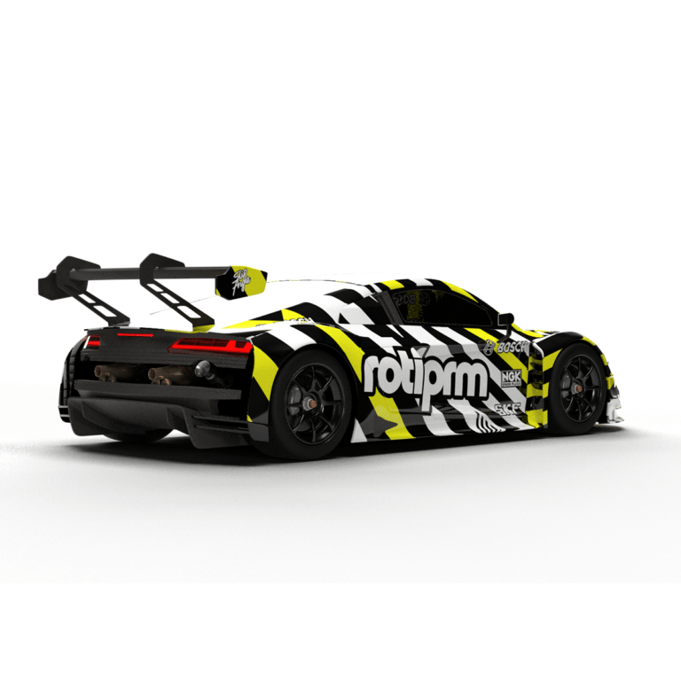 Audi R8 LMS GT3 EVO2 3D livery template model - Motorsport Graphics