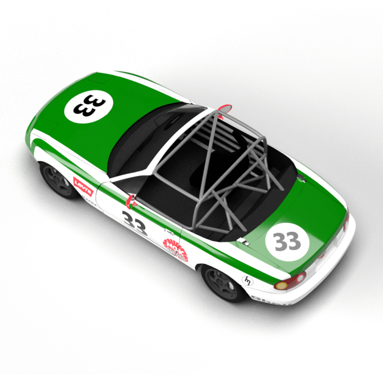 Mazda MX-5 NA 3D livery template model - Motorsport Graphics