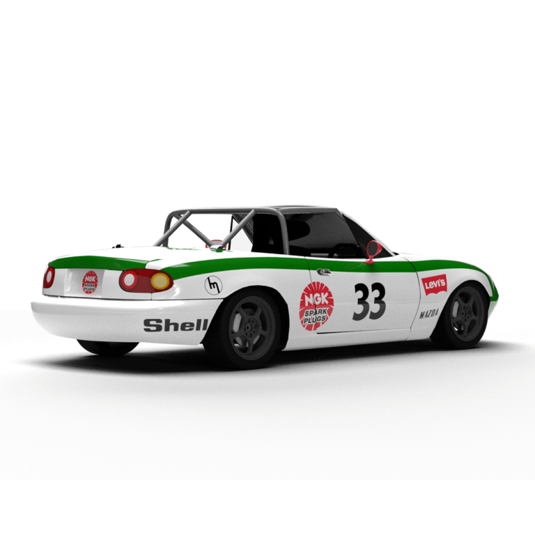 Mazda MX-5 NA 3D livery template model - Motorsport Graphics